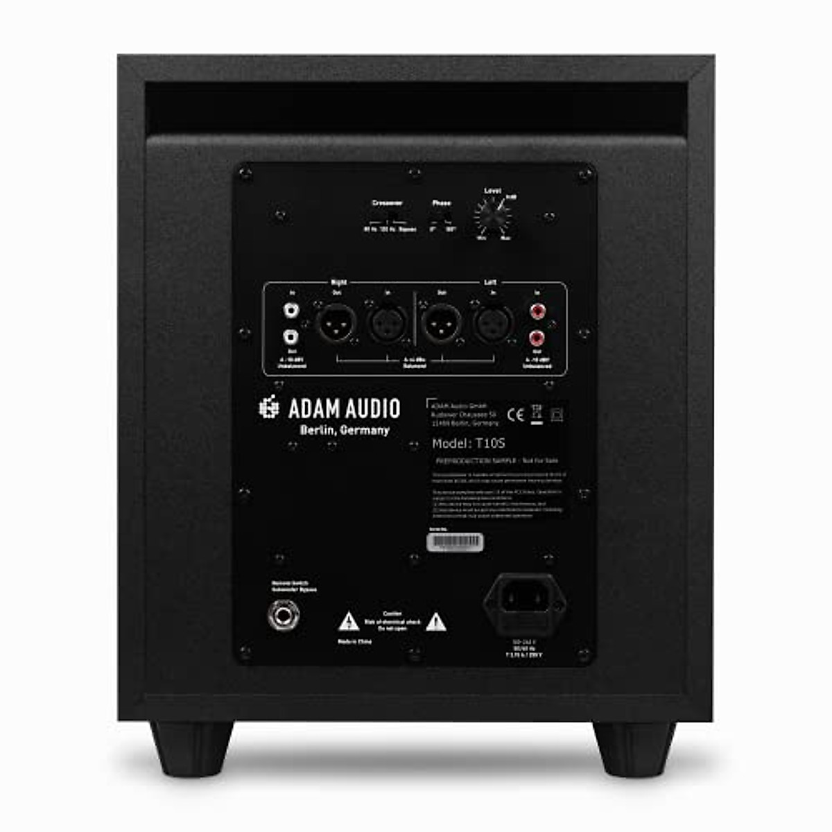 ADAM Audio T10S Studio Subwoofer for recording, mixing and mastering, Studio Quality Sound (Single)