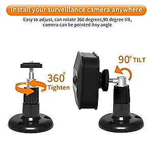 Blink Camera mounts for Blink Home Security Camera Blink Outdoor Indoor Camera Blink XT Blink XT2 Camera 360° Degree Adjustable, Fits Blink Camera Add On Accessories(3 Pack, Black)