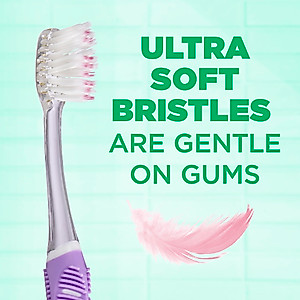 GUM Technique Deep Clean Sensitive Toothbrush, Compact Head & Ultra Soft Tapered Bristles for Adults with Sensitive, 1ct (12pk)
