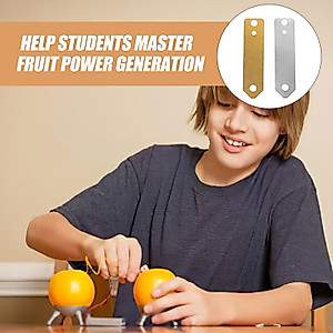 Healvian 10pcs Pure Zinc Copper Anode Sheet,Purity Copper Electrode Strip for Copper Electroplating and Jewelry Plating,Zinc Copper Electrode Strips Set for Fruit Power Scientific Experiments