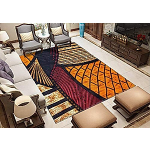 Hot and Warm African Wax Print Area Rugs Non-Slip Floor Mat Doormats Home Runner Rug Carpet for Bedroom Indoor Outdoor Kids Play Mat Nursery Throw Rugs Yoga Mat