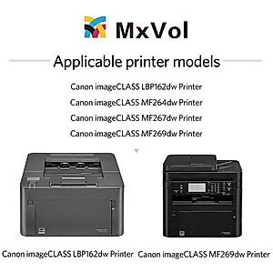 MxVol Compatible Toner Cartridge Replacement for Canon 051 051H Toner (2168C001) use for Canon imageCLASS LBP162dw MF264dw MF267dw MF269dw LBP160 MF260 Series Printer - 1 Pack Black