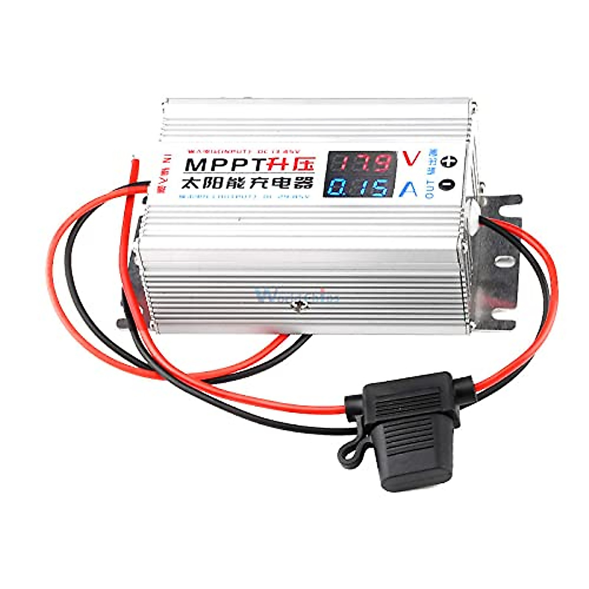 Deeoee 200W DC 13-45V 10A MPPT Boost Solar Charger Controller Module Battery Set-UP Voltage Regulator with LED Digital Display