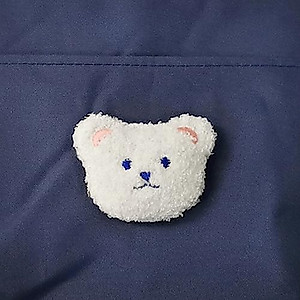 Josfey Kawaii Lunch Bag Cute Lunch Box Aesthetic Lunch Bag Insulated Lunch Bag Women Lunch Box Lunch Bag for Women (Navy Blue-A)