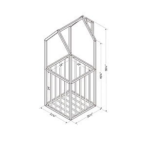 South Shore Sweedi House Shaped Toy Storage Unit, Black and Natural