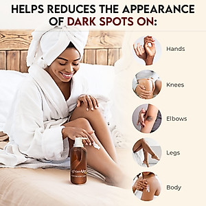 LightenUp, Skin Brightening Lotion - 13.5 Fl oz / 400ml - Moisturizing, Hydrating Body Lotion for Body, Knees, Elbows, Hands, Underarms, with Jamaican Castor Oil and Shea Butter