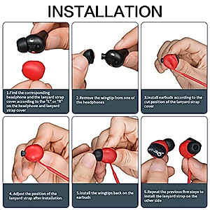 Woocon case for New Beats Studio Buds 2021, 5 in 1 Soft Silicone Accessories kit, Durable Shockproof Waterproof Protective Cover for Beats Studio Buds Earbuds with Keychain/Ring/Brush/Strap(Black)