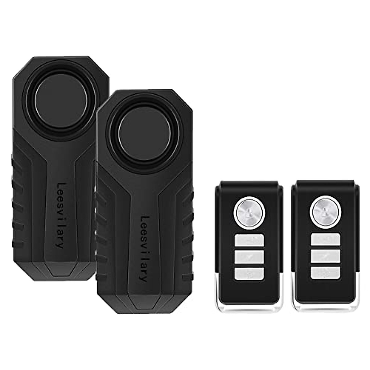 Bike Alarm with Remote 2 Pack, Loud 113dB Wireless Anti-Theft Vibration Motorcycle Bicycle Alarm IP55 Waterproof Super Vehicle Security Vibration Motion Sensor Alarm System