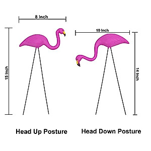 GiftExpress Set of 4, Small Pink Flamingo Yard Ornament/Mini Lawn Flamingo Ornaments/Pink Flamingo Garden Yard Decor (4)