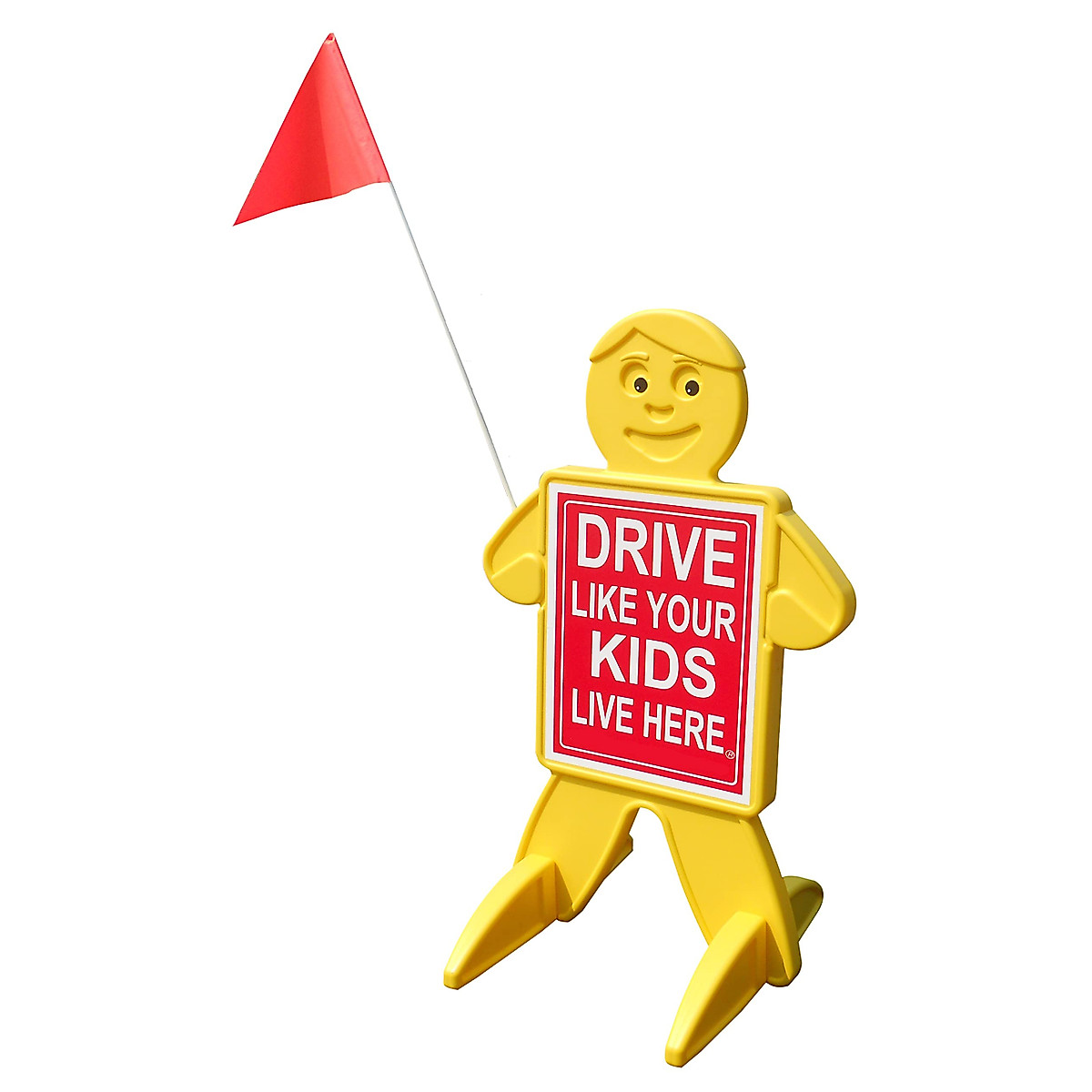 Drive Like Your Kids Live Here and Please Slow Down Safety Kid Sign, Double sided, Warning for Neighborhood Street/Pedestrians/Children at Play