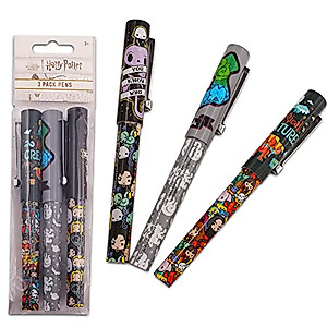 Harry Potter Pen Set Bundle ~ 3 Deluxe Harry Potter Pens Plus Fantastic Beasts Bookmark (Harry Potter School Supplies Office Supplies)