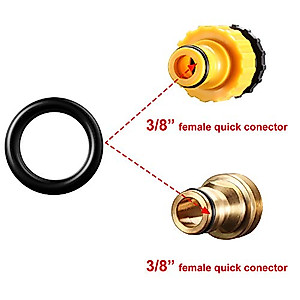 Tatuo 50 Pieces Power Pressure Washer O-Rings Replacement for 1/4 inch, 3/8 inch, M22 Quick Connect Coupler
