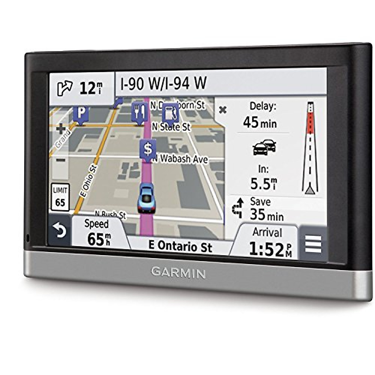 Garmin Nüvi 2557LM 5-Inch Portable Vehicle GPS with Lifetime Maps (Certified Refurbished)