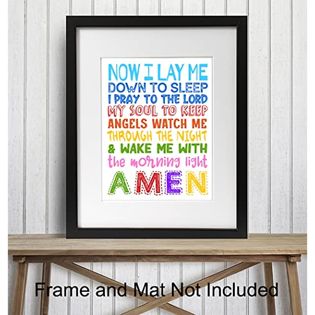 Religious Wall Art & Decor - Cute Christian Gifts for Kids Bedroom, Nursery, Little Girls, Boys, Toddlers Room - Spiritual Prayer Wall Decor - Faith God Wall Decor - Bible Verses Quotes Sayings