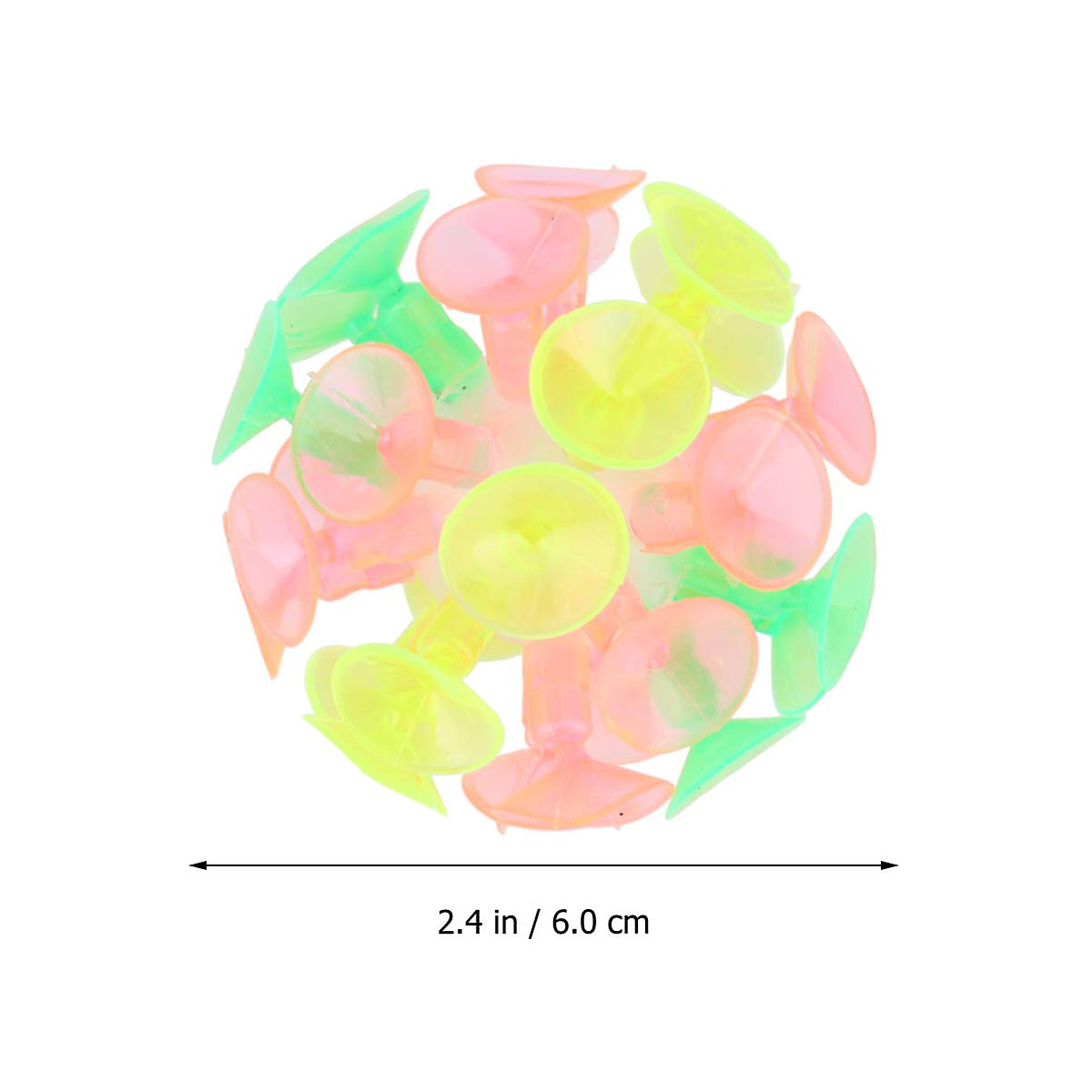 4Pcs Suction Cup Ball Toys Parent- Child Interaction Sucker Ball Toy Glow in The Dark Suction Ball for Kids Birthday Party Favors Indoor Outdoor Play