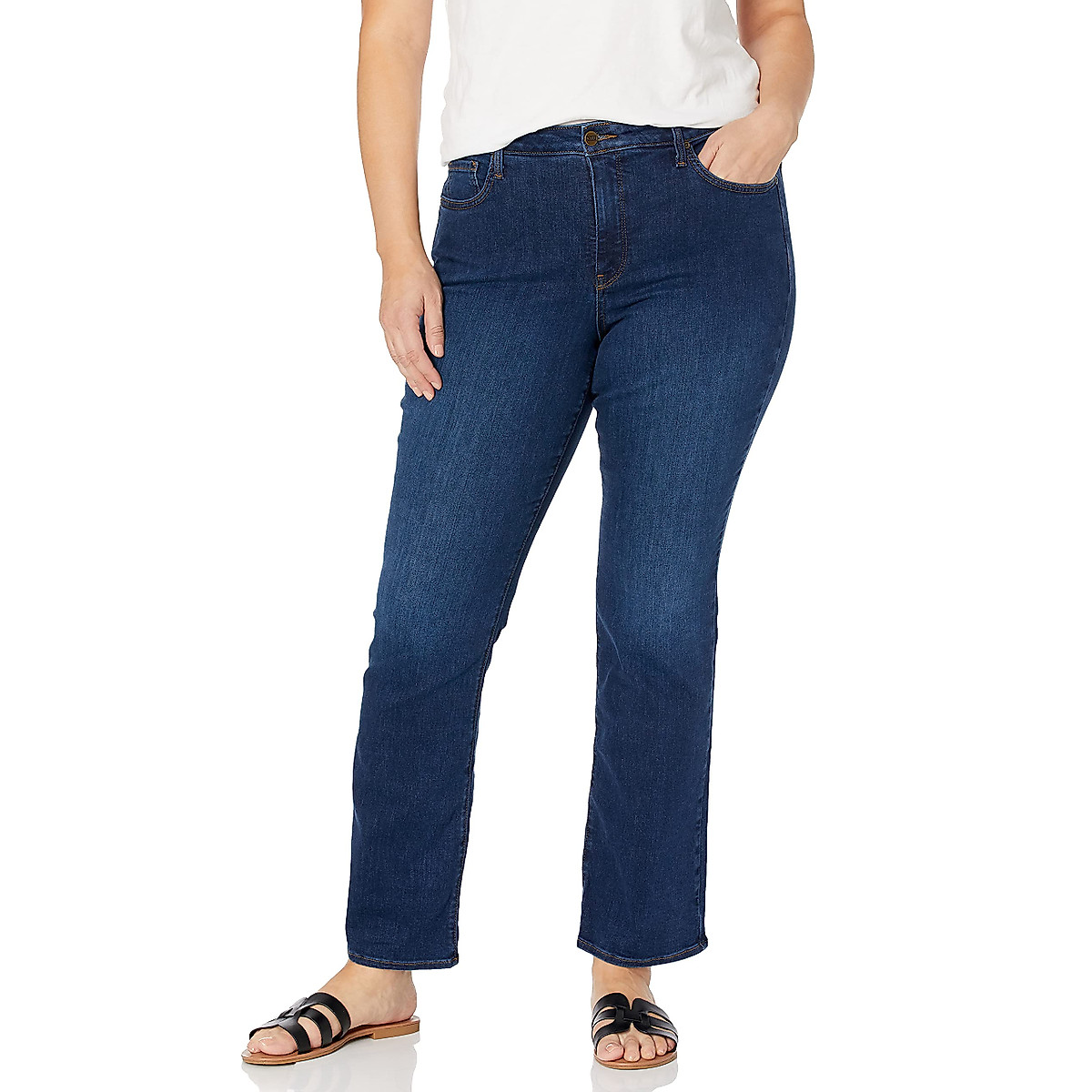 NYDJ womens Petite Size Barbara Bootcut Jeans, cooper, 4P