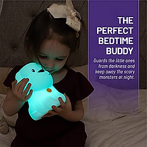 Lumipets Night Light for Kids, Silicone Nursery Light for Baby Room and Toddler, Portable Night Light for Kids Room, Rechargeable Animal Lights for Girls and Boys, Kawaii Lamp (Puppy)