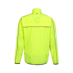 Mountain Warehouse Force Mens Reflective Water-Resistant Running Jacket Yellow Small