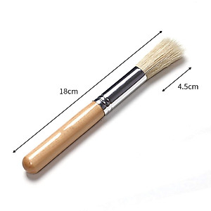 Coffee Grinder Brush Espresso Supply Maker Cleaning Brush, Wood Handle & Natural Bristles Dusting Brush Espresso Accessories for Home Kitchen Barista Tool