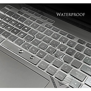 Keyboard Cover for 16" ASUS ROG Strix G16 2024 2023 G614 G614JV G614JIR G614JVR G614JI-AS94 Gaming Laptop, ASUS ROG Strix Scar 16 G634 G634JYR G634JZR G634JY G634JZ Keyboard Skin Protector - Clear