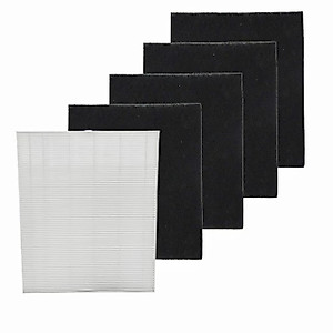 New Replacement Hepa Filter Compatible for Winix Plasma Wave 113050，P150,B151, C545 Air Purifiers,Part Number 1712-0096-00, 2 HEPA Filters + 8 Carbon Pre-Filters