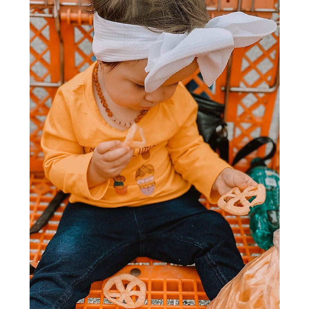 Steewarts Baby Girl Bow Headbands Newborn Hairband Baby Turban Knotted Elastic Headwrap for Toddler Hair Accessories (AA07-10PCS)