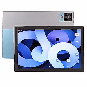 Luqeeg Tablet, Smart Tablet 10.1 Inch 2560X1600 Resolution 12GB RAM 512GB ROM 8 Core Front 8MP Rear 16MP for Working for Video (Blue)