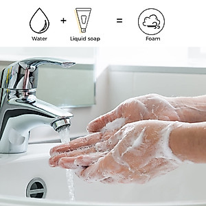 EGALLOP 2 Oz Empty Black Foam Pump Bottle, Foamer Soap Dispenser for Lash Shampoo, Hand Soap, Foaming Cleaner(Black Pump, 12 PCS)