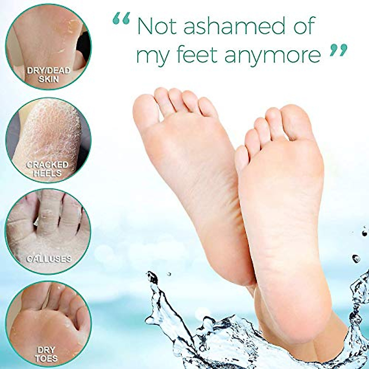I PEEL GOOD! This 4-pair foot mask provides an at-home pampering spa experience to intensely moisturize, repair and soften rough and dry feet. The foot mask penetrates deeply to heal and hydrate dry cracked skin, restoring your skin's natural moisture bal