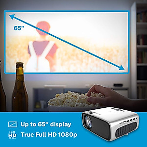 Philips NeoPix Ultra 2, True Full HD Projector with Apps and Built-in Media Player