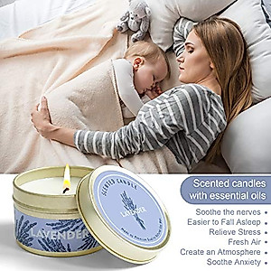 Scented Candles, Scented Candles Gifts Set, Aromatherapy Candles for Home, Essential Oil Infused Soy Wax Candles, Gifts for Mom