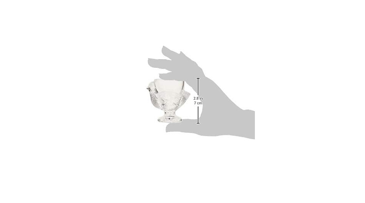 Stylish Glass Chicken Egg Cup by Abbott Collection