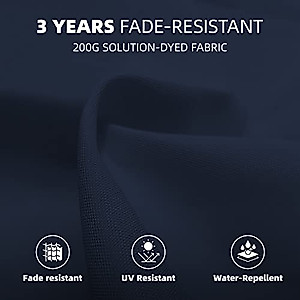 wikiwiki 10ft Patio Umbrellas Offset Outdoor Umbrella Cantilever hanging Umbrellas w/Infinite Tilt, Fade Resistant Waterproof RECYCLED FABRIC Canopy & Cross Base, for Yard, Garden & Deck (Navy Blue)