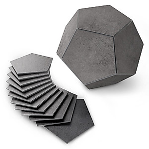 Welding Kit, Folding Pentagon Ball Hexahedron, 3×3 Inch, Mild Steel Welding Coupons, Practice Weld with MIG TIG Gas Arc Stick and Wirefeed (12Pack)