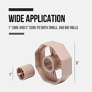 Lichamp Desktop Tape Dispenser Holder with Large 3 inches Core for Masking Tape, Heat Transfer Tape Sublimation, Painters Tape, Freezer Tape and Kitchen Tape