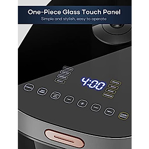 Offacy Rice Cooker, Smart Multi-Function Touch Panel, 8 Cups (Uncooked), 24-H Delay Timer, Auto Keep Warm, Nonstick Inner Pot, for Soft White Rice, Brown Rice, Sushi, Porridge