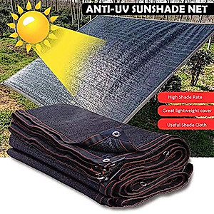 SplendoRoute Anti-UV Sunblock Shade Cloth Plant Greenhouse Cover 50%-60% Shading Cloth Net for Plant Cover, Greenhouse, Black