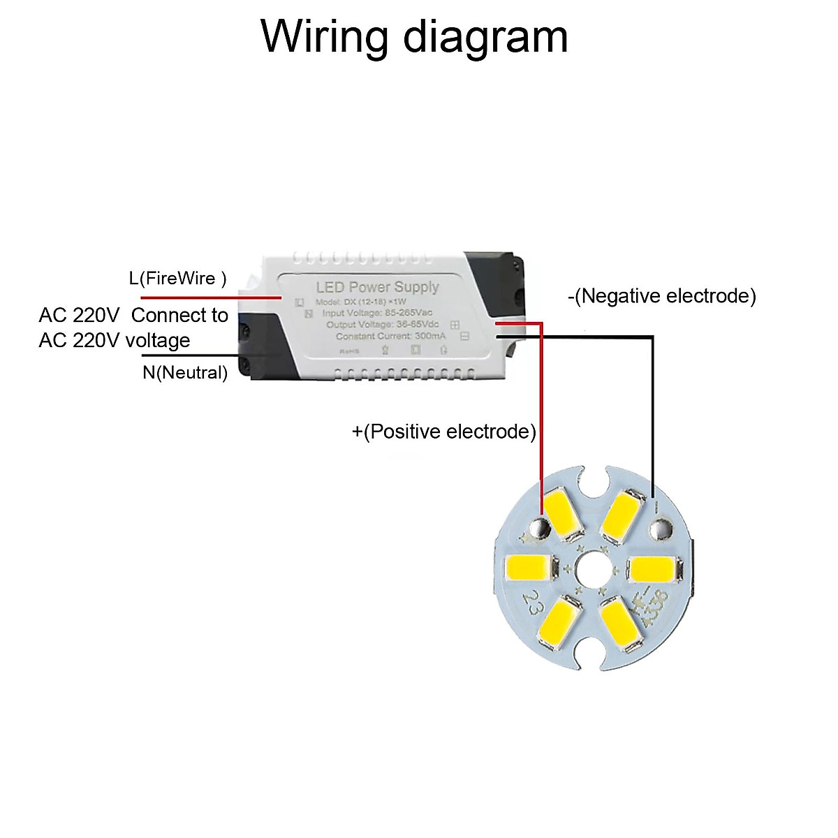 uxcell LED Chip Bulb 300mA 9W 18 LEDs 5730 Surface Mounted Devices Module Aluminum Board Pure White Super Bright 65mm Dia 5pcs for Floodlight