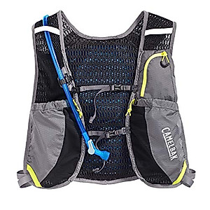 CamelBak Circuit Run Vest with 50oz Hydration Bladder, Graphite/Sulphur Spring, One Size