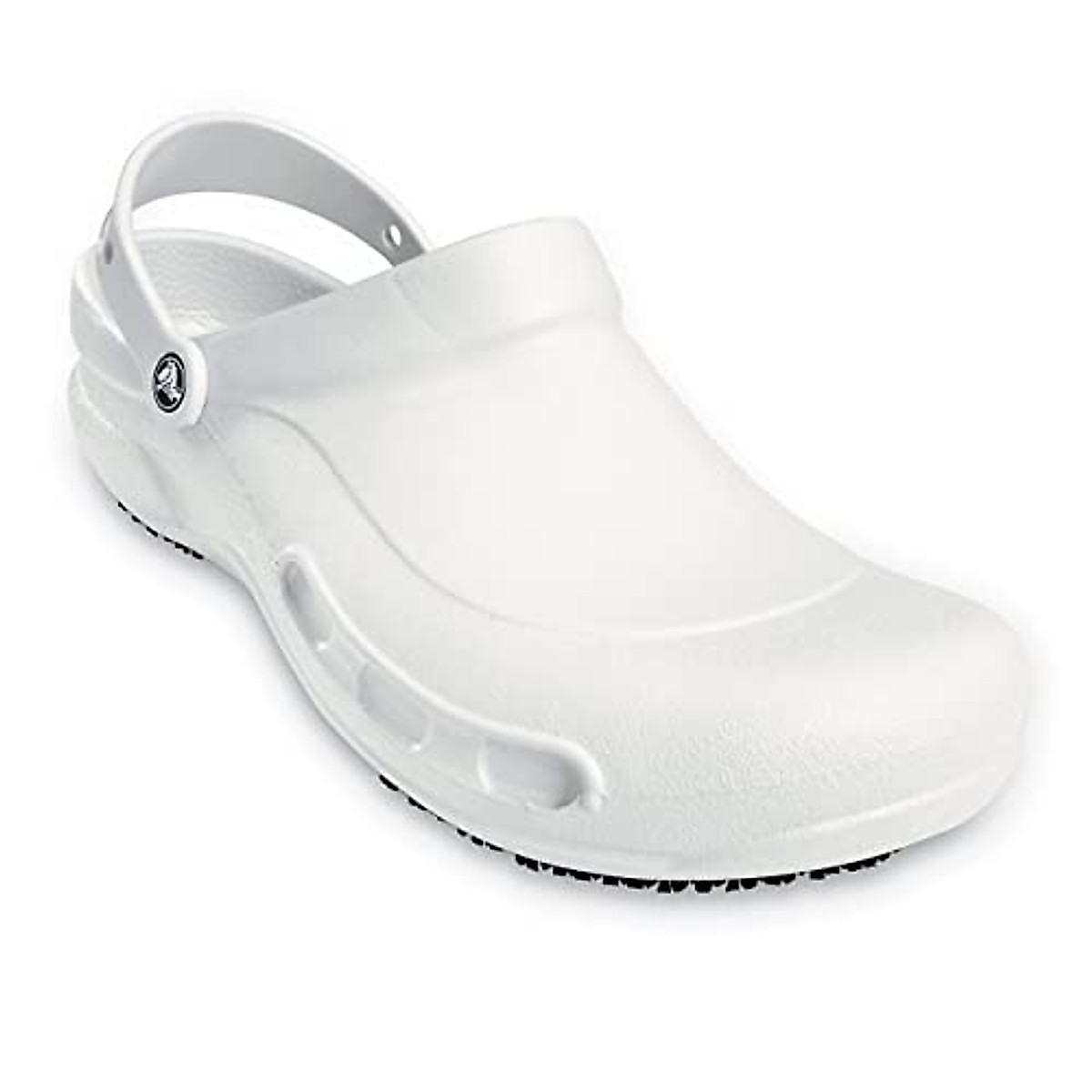 Crocs Unisex Adult Men's and Women's Bistro Clog | Slip Resistant Work Shoes , White, 9 Women 7 Men US