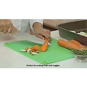 Karving King Dripless Cutting Board 2 in 1 System Non Slip Feet & Spikes Hold Food in Place while Carving Juice Groove Fills Drip Collection Drawer for Gravy & Easy Clean Up - Blue