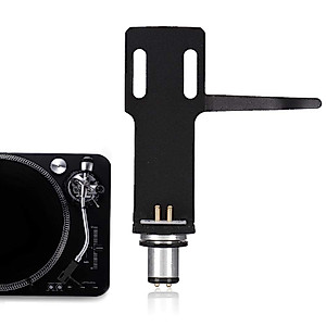 Phono Headshell Turntable Phonograph Player Headshell High-end Phono Cartridge Headshell Record Player Ki(Black)