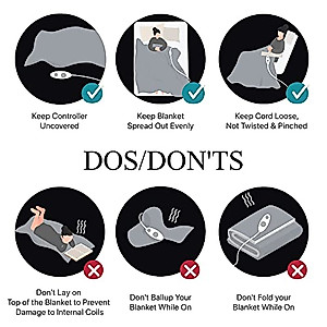 Beautyrest Plush Heated Blanket Pinsonic Quilt Super Soft Electric Throw, Controller with 10 Hours Auto Shutoff and 20 Heat Level Setting, King, Teal