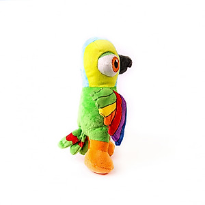 LA GRANJA DE ZENÓN Lorito Pepe Musical Stuffed Animal 8-Inch Soft and Huggable Plush Toy with Music, Beloved El Reino Infantil Character