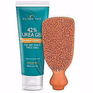 Callus Remover Gel + Foot Scrubber Kit - Pedicure Tools for Dry Cracked Heels