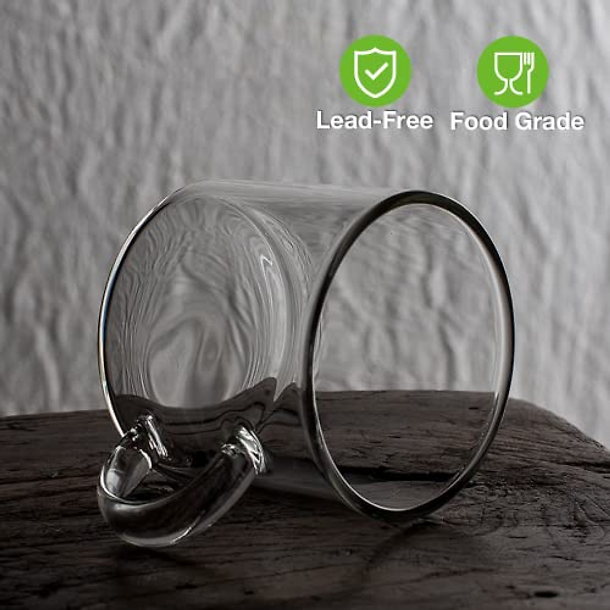 Mfacoy Espresso Cups Set of 6 (Buy 4, get 2 Free), 4 oz Glass Espresso Coffee Cups, Small Espresso Mugs With Handle For Hot or Cold Latte, Tea, Gift for Espresso Lovers, Microwave Dishwasher Safe