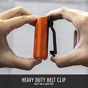 Clip & Carry Kydex Multitool Sheath for The Leatherman Wingman/Sidekick/REBAR/REV - Made in USA - EDC Multi Tool Holder Holster Cover - Carbon Fiber Black