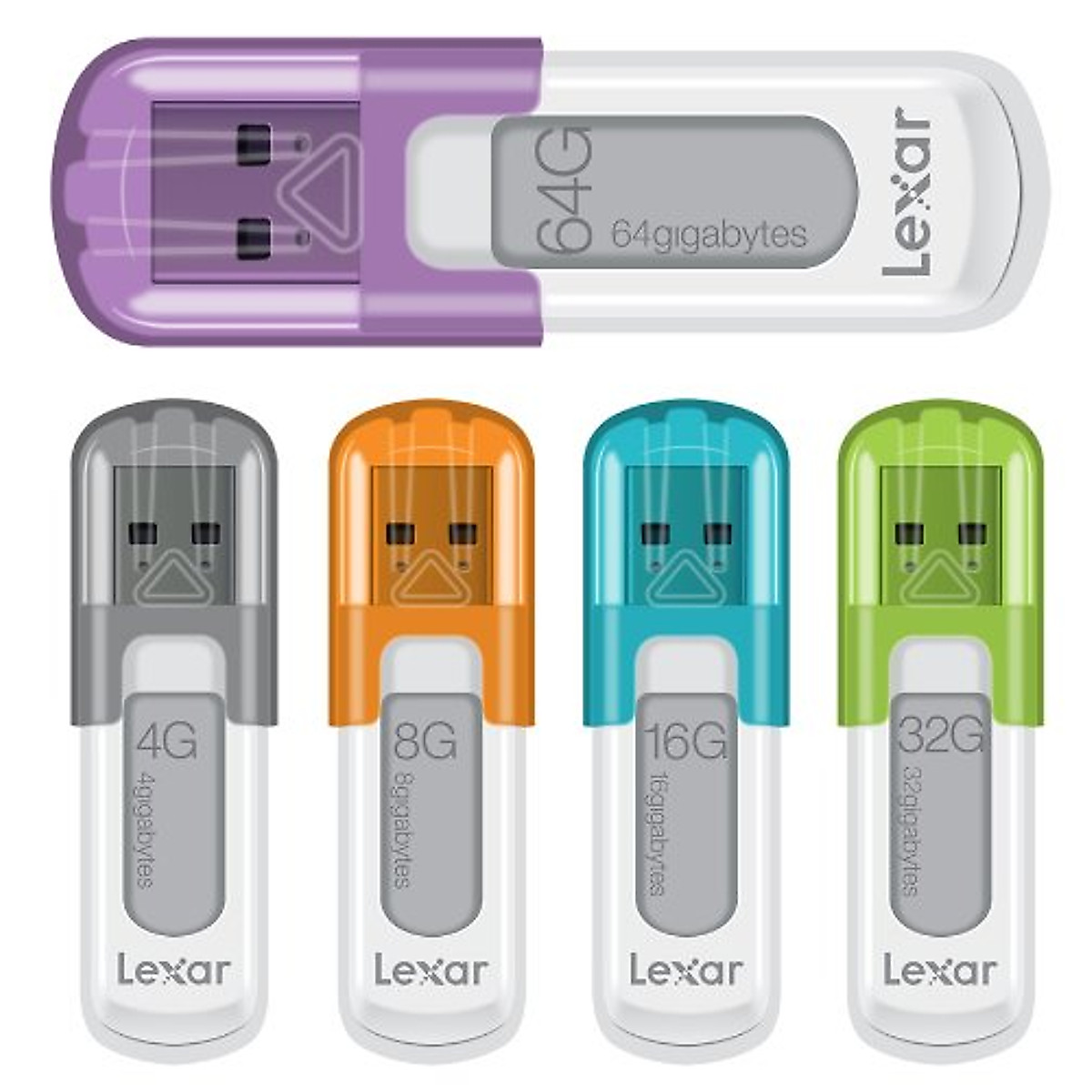 Lexar JumpDrive V10 64GB USB Flash Drive LJDV10-64GABNL (Purple)