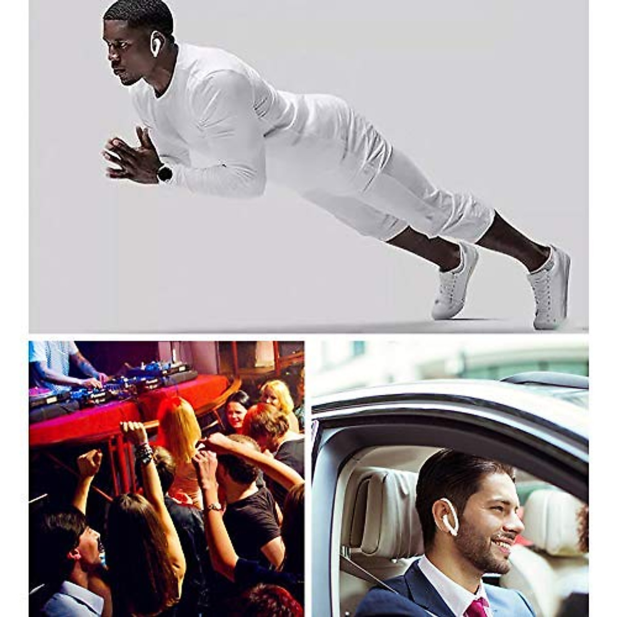 2 Pairs Ear Hooks Accessories Compatible with Apple AirPods 1 & 2 & 3 and Pro Sports Headset EarHooks Great with Cycling,Gym,Dancing,Running,Fishing and Other Sports (Black)