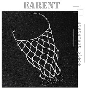 EARENT Rhinestone Bracelet Ring Silver Hand Chain Crystal Bangle Finger Rings Bracelets Wedding Hand Harness Hand Accessories for Women